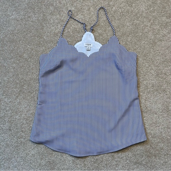 J. Crew Factory | Tops | J Crew Factory Shirt Womens Navy Blue White ...